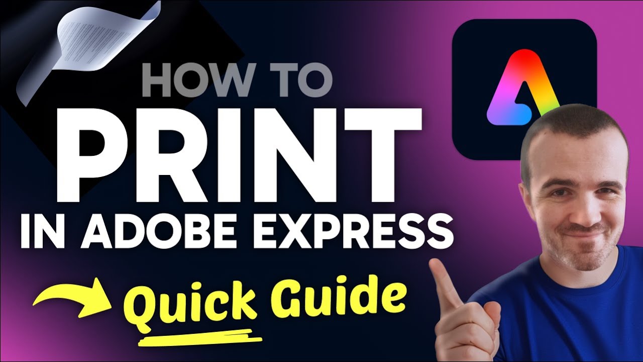 How to PRINT in Adobe Express (Step by Step) - YouTube