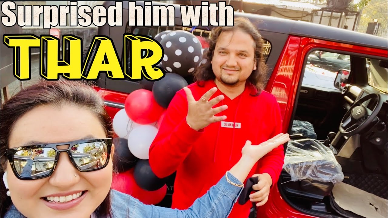 Surprised My Husband with a CAR | Vek's Reaction @TharMahindra ...