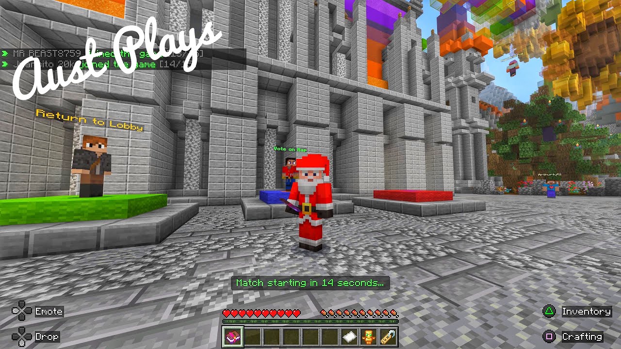 AUST PLAYS MINECRAFT-ONE IN THE CHAMBER MINI GAME - YouTube