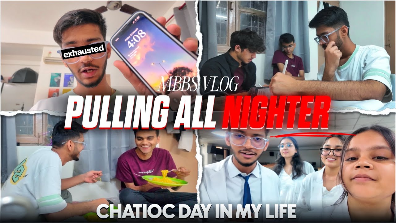 PULLING ALL NIGHTER before exams| Chaotic days in my life- VLOG - YouTube