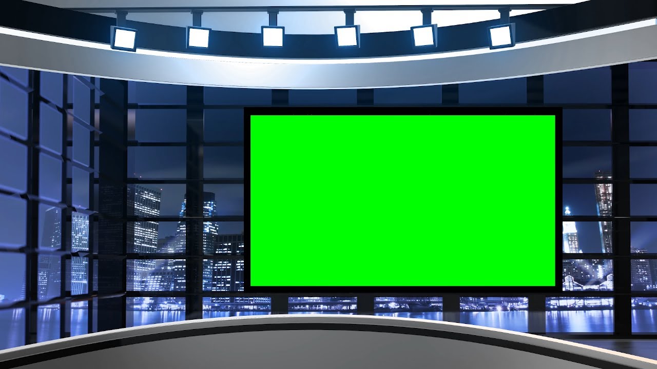 News Studio Free Background Video Green Screen, Best Green Screen ...