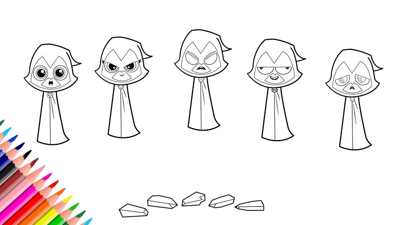 Teen Titans Go Crazy Rae Rae Teen Titans Go Colors Of Raven Ravens Multiple Personalities