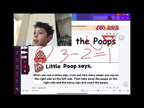 Subtracting With Poops | Kindergarten Math Lesson - YouTube