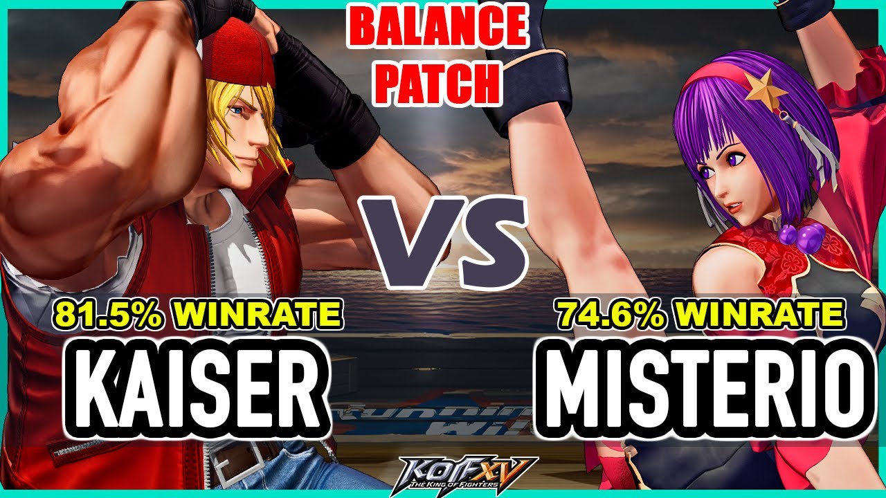 KOF XV 🔥 Kaiser (Kyo/Terry/Ryo) vs Misterio (Athena/King/Benimaru ...