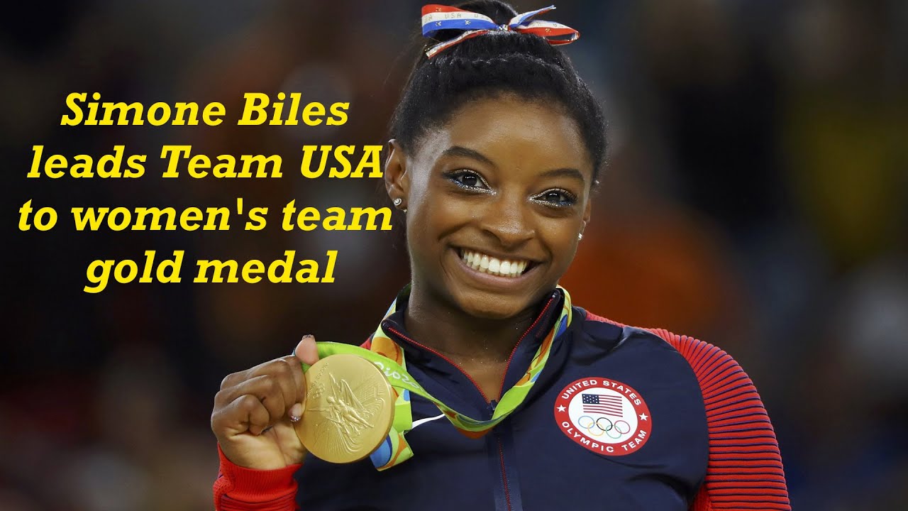 Simone Biles leads U.S. women's gymnastics team to Olympic gold ...
