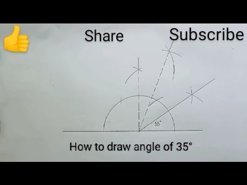 How to draw angle of 35° @concealmentofknowledge8880 - YouTube
