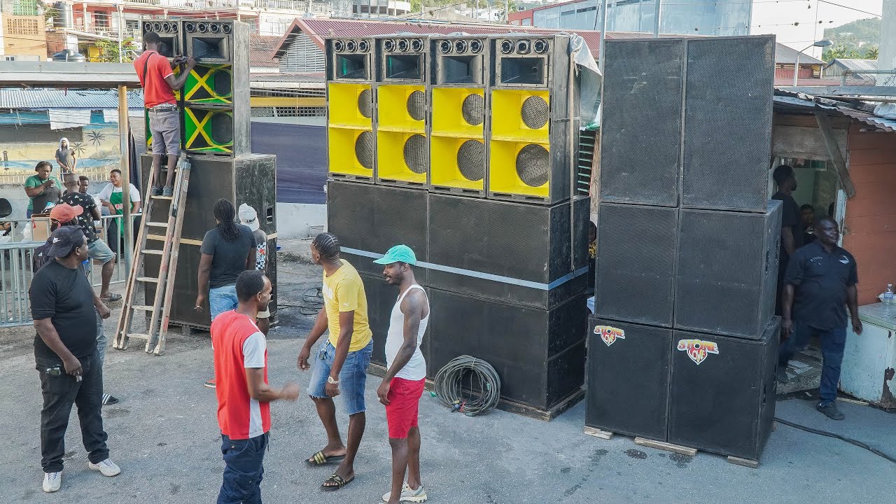 Some Of Jamaica Best 🔊Sounds Setting Up🔥 | Interceptor Sound ...