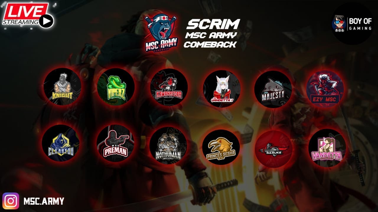 [LIVE] SCRIM MSC ARMY COMEBACK - YouTube