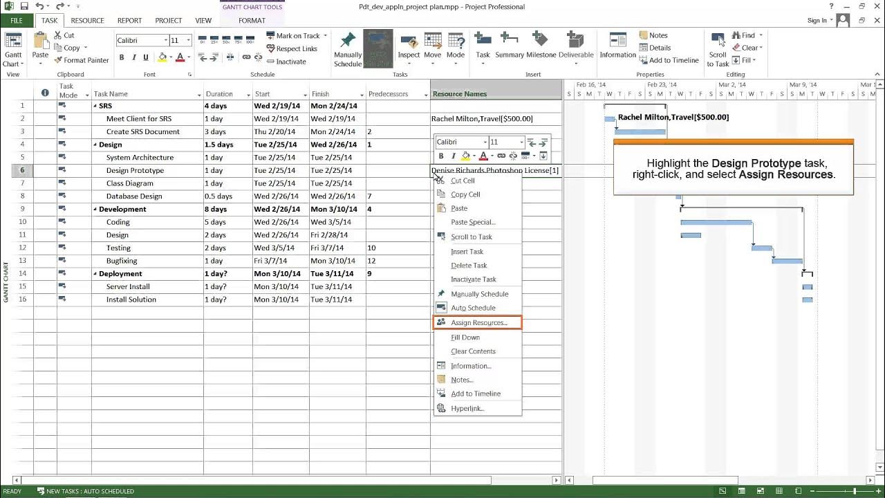 MS Project online Training | MS Project Video Tutorial - Part 6 ...