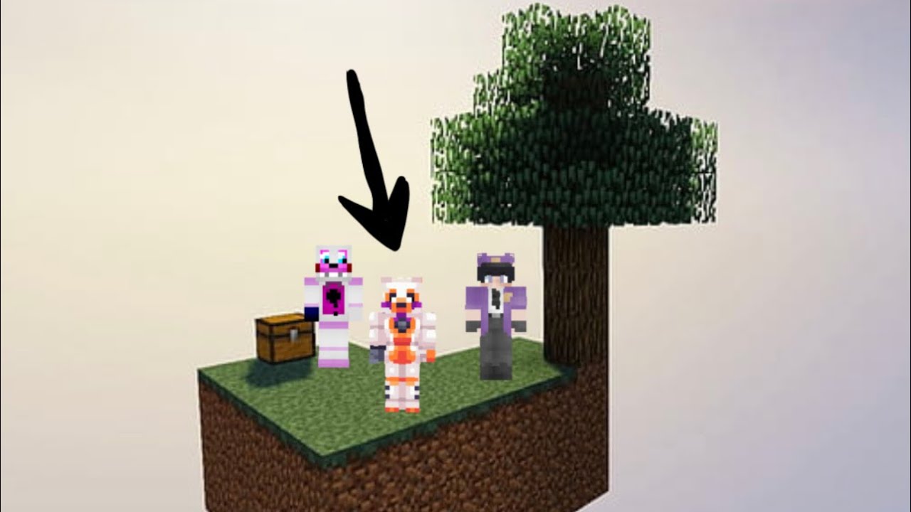 Minecraft FNAF) Stuck on a floating Island!!! - YouTube