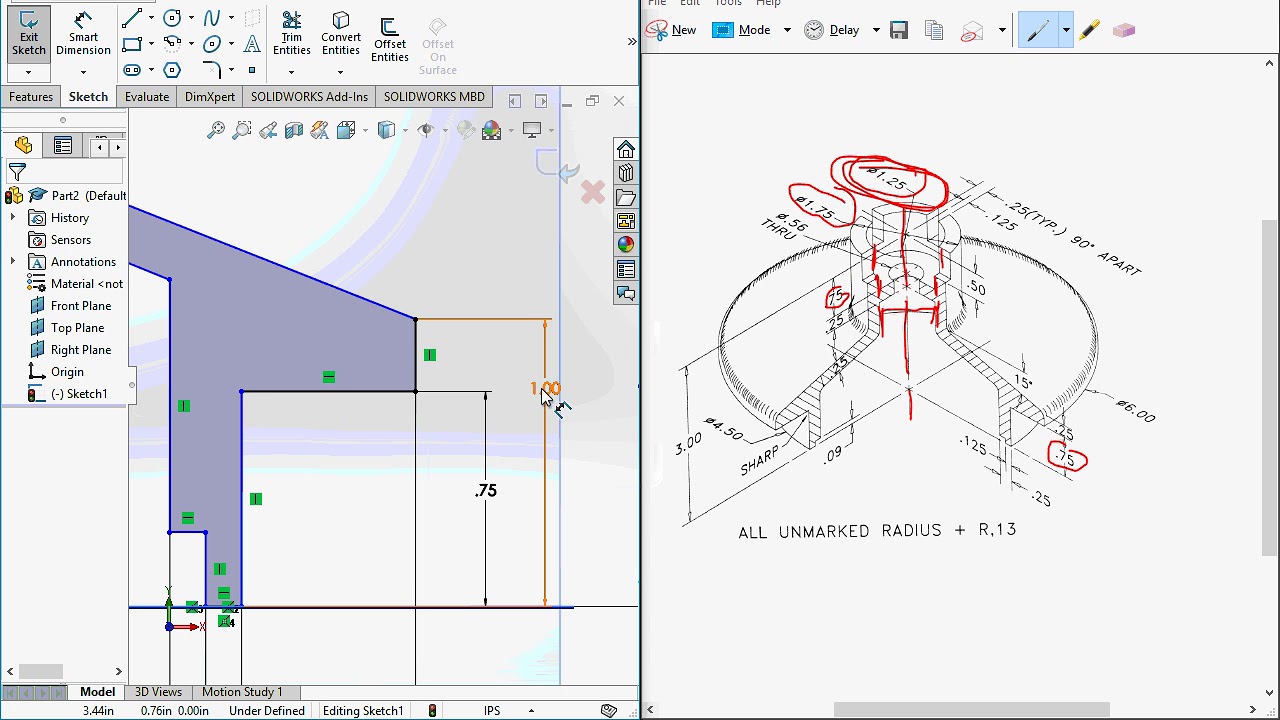Part 15 of 24 in Solidworks 2019 - YouTube