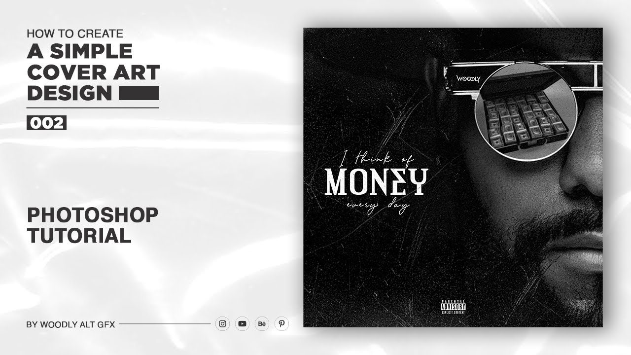 Simple Music Cover Art Design Concept - #speedart #photoshoptutorials ...