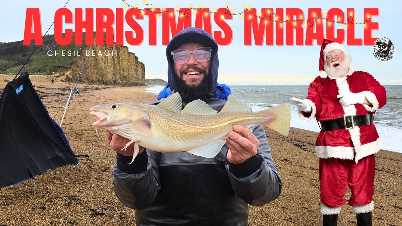 It's A COD-MAS Miracle! Merry Christmas Fishing From Chesil Beach - YouTube