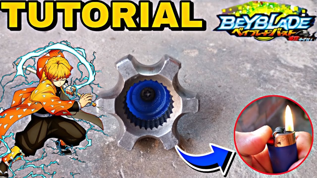 TUTORIAL/COMO FAZER UMA BEYBLADE DE "FERRO" COM PONTA DE ESQUEIRO ...