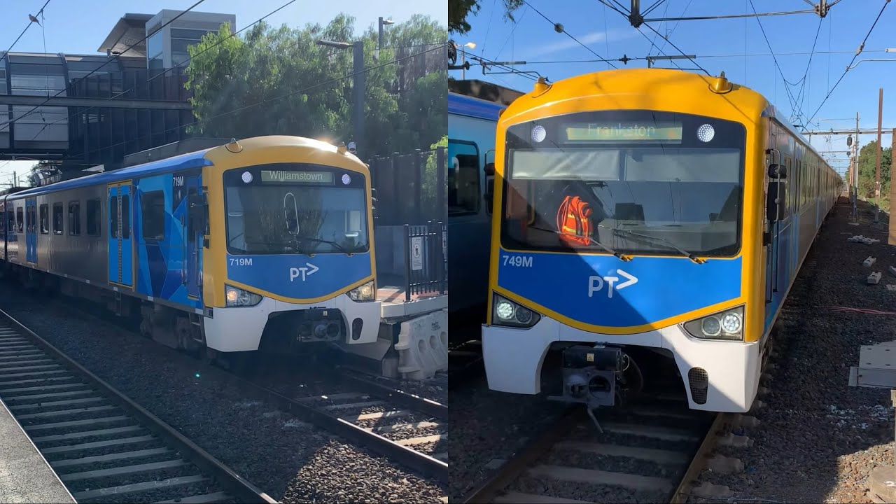 Two Metro Siemens Trains at Footscray Station on the Werribee ...