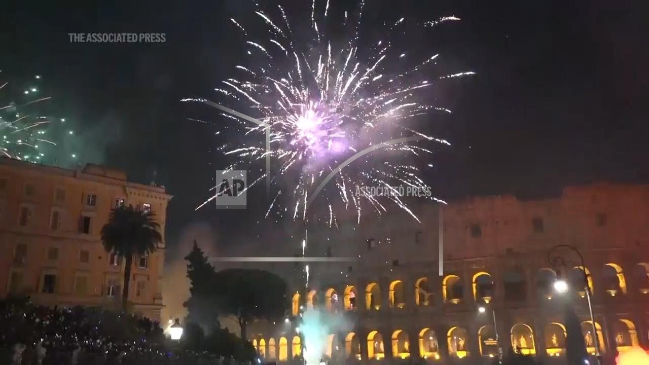 Fireworks dazzle throughout Europe as the region welcomes the new year ...
