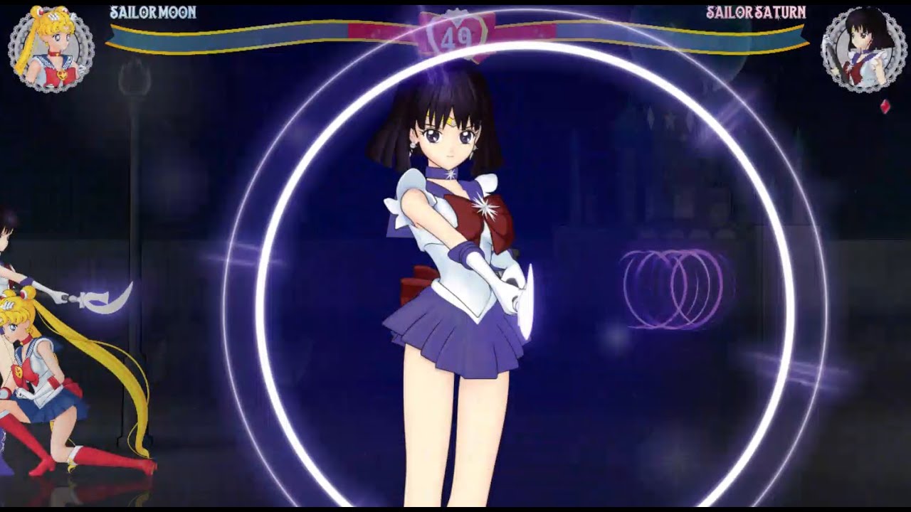 Sailor Saturn vs Sailor Moon - The Moon Palace Gameplay - YouTube