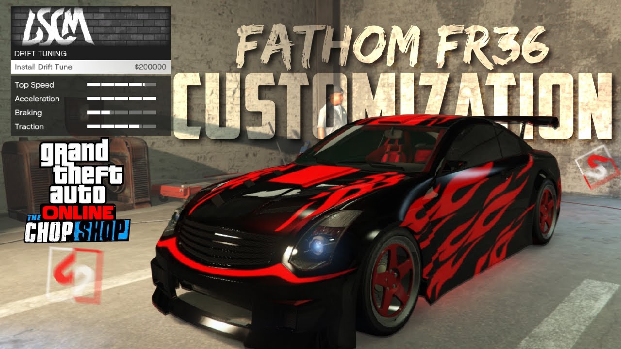 FATHAM FR36 Fully Customization & Drift Test - GTA 5 Online CHOP SHOP ...