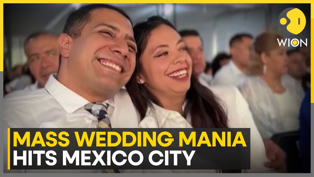 Mass Wedding Mania Hits Mexico City, Couples Say 'I Do' At Grand ...