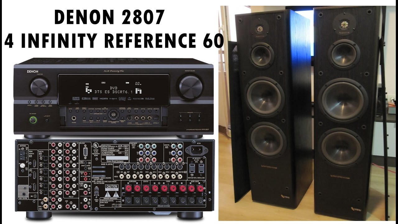 DENON 2807 A+B 4 TORRES INFINITY REFERENCE 60 - YouTube