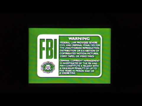 Green FBI Warning Screen 1991 - YouTube