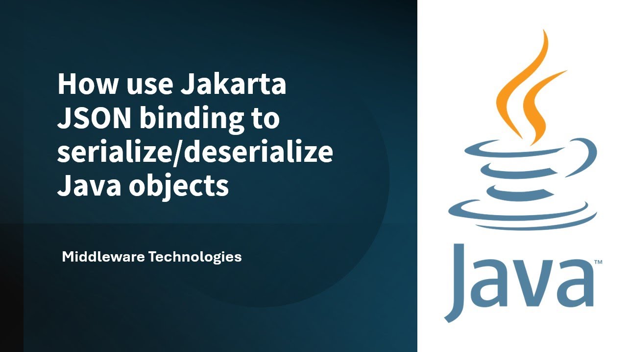 How Use Jakarta Json Binding To Serializedeserialize Java Objects 0603
