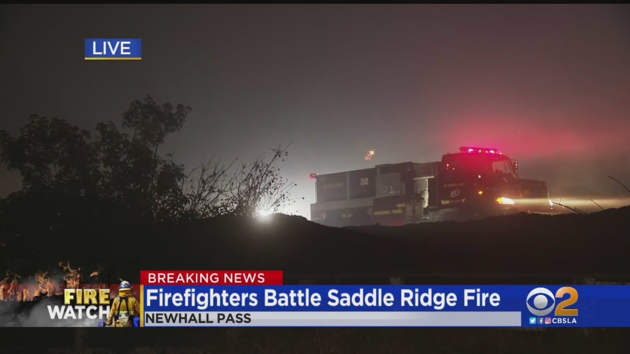Saddle Ridge Fire Burns 7,965 Acres, 33 Percent Contained - YouTube