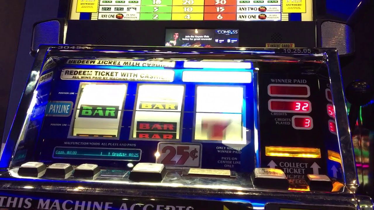 Old school triple lucky 7s slot machines play line hits . - YouTube