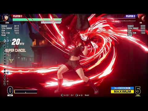 KOF XV - Leona reset into stun tech ideas