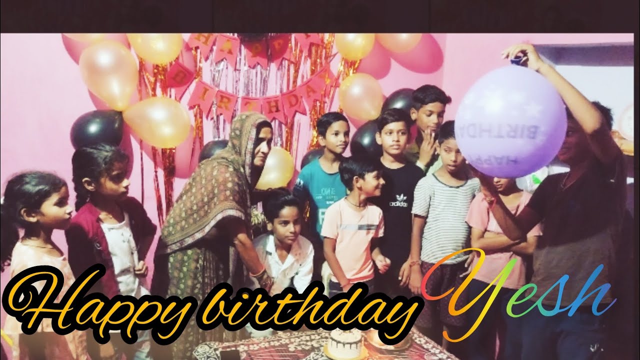 happy birthday 🎂🎈 yesh ll kannu aradhya vlog #funny #comedy #trending - YouTube