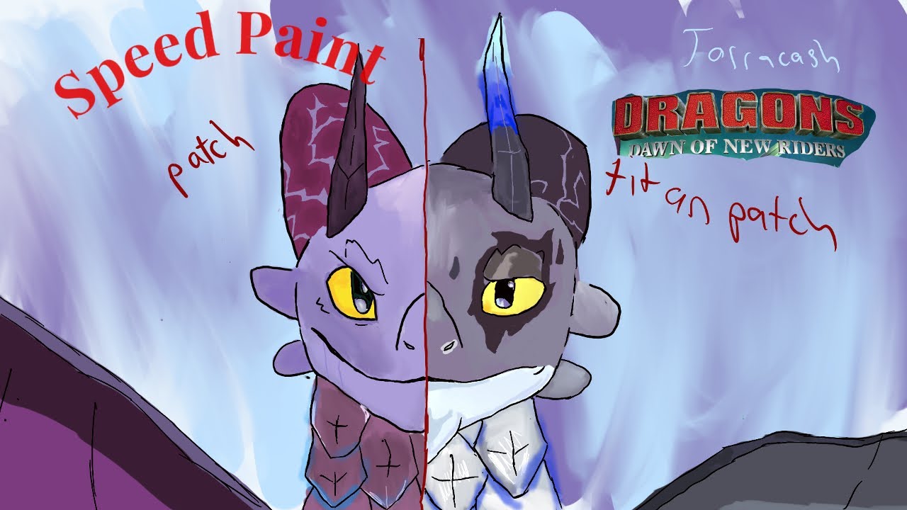 How To Train Your Dragon Patch Art! | Httyd Speedpaint - YouTube