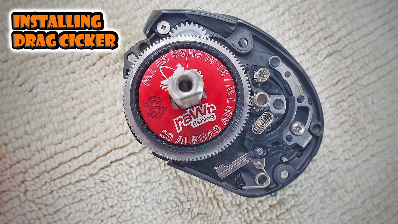 Unboxing and Installing Sagisi Customs Drag Clicker for Daiwa Alphas ...