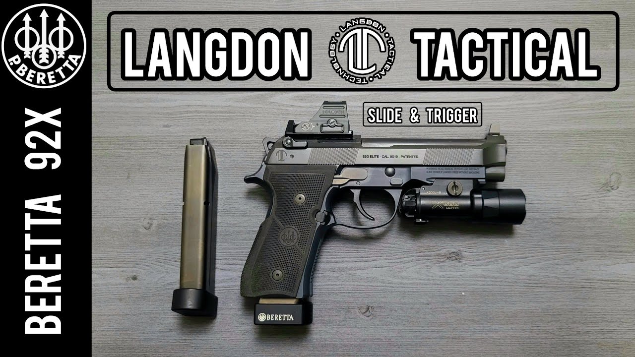 Langdon Tactical Beretta 92 Elite RDO | LTT Slide & Trigger. Optic ...