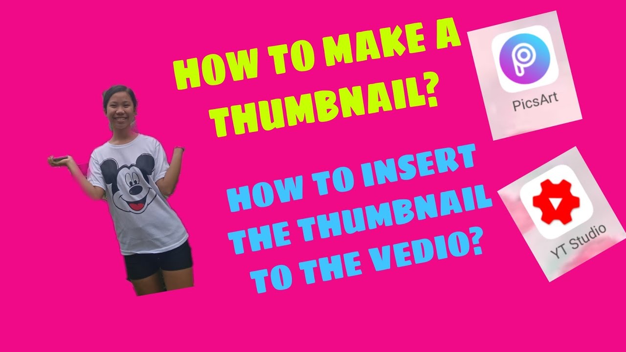 How to make a thumbnail?|How to insert the thumbnail to the vedios ...