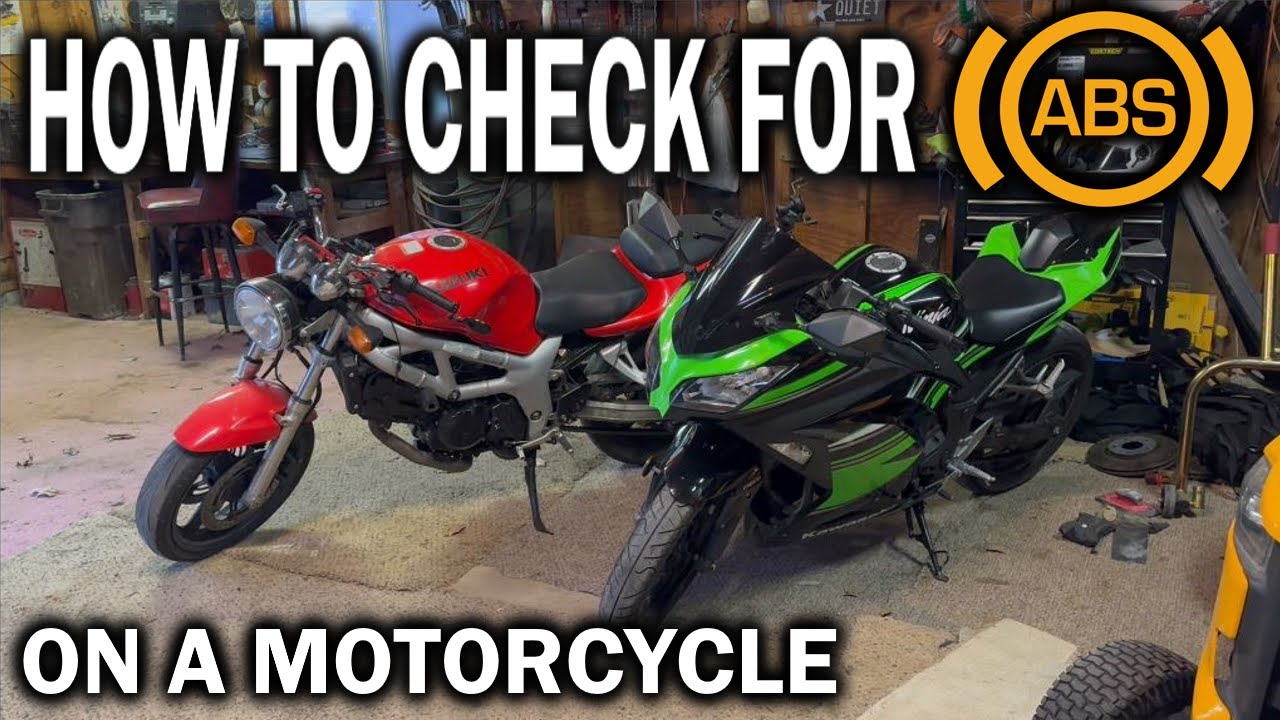 How to tell if a motorcycle has ABS - YouTube