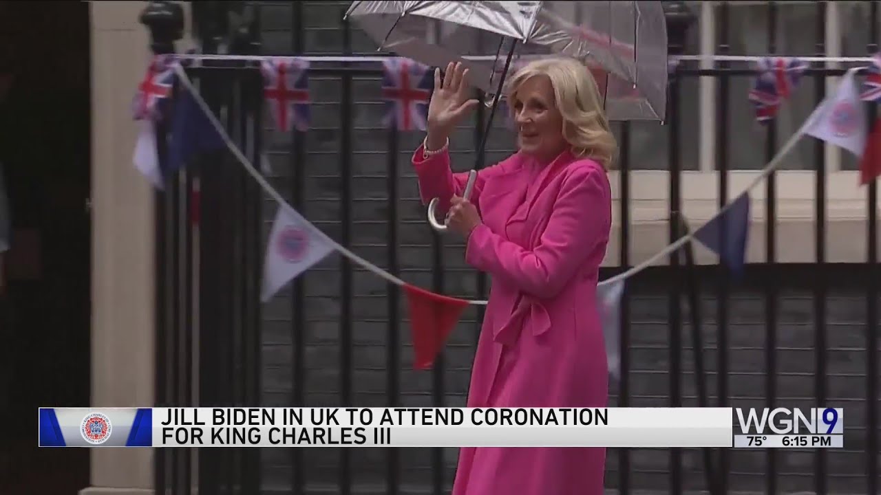 Jill Biden in UK for King Charles' coronation, visits No. 10 - YouTube