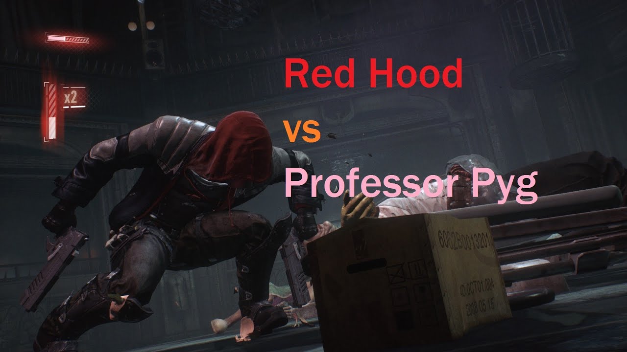 Batman Arkham Knight Red Hood vs. Professor Pyg - YouTube