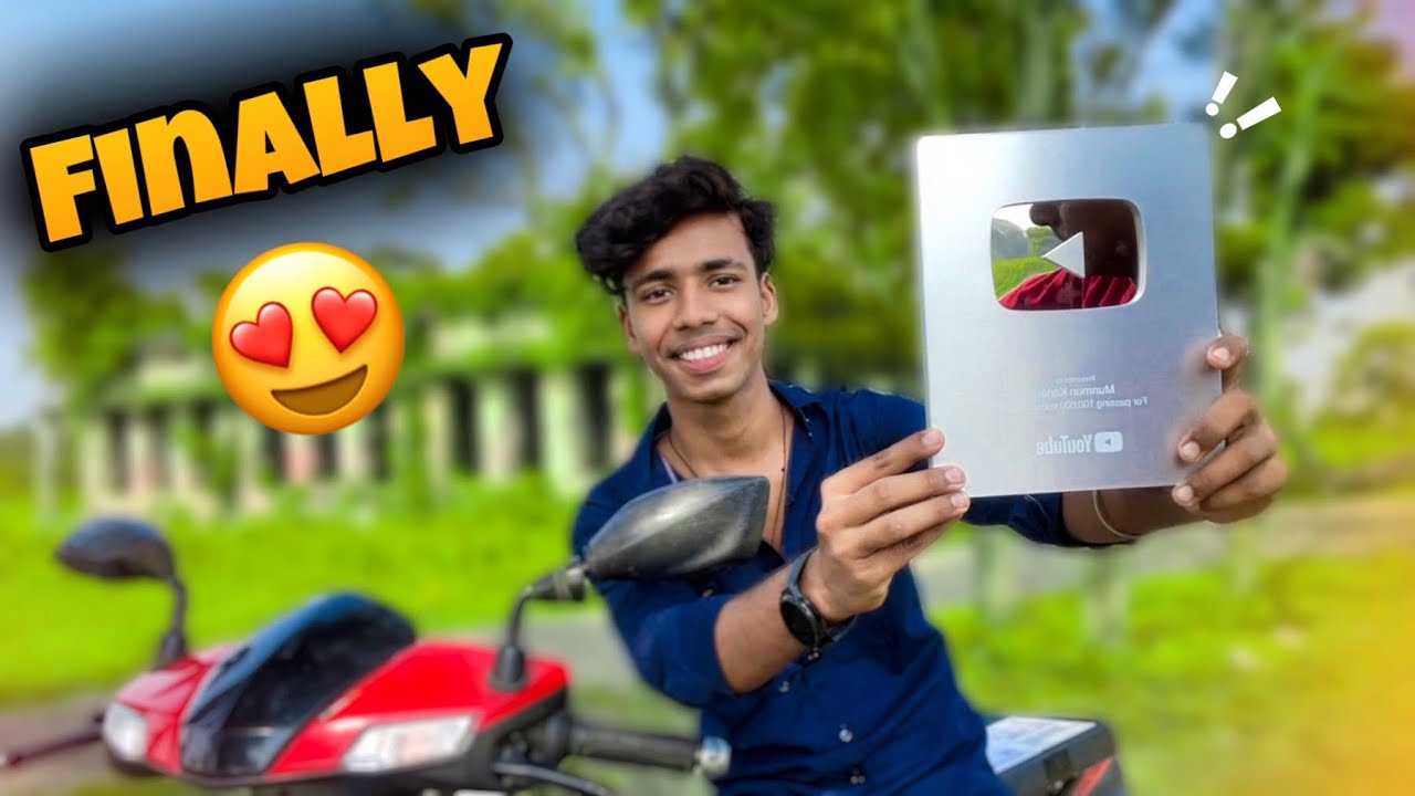 Finally YouTube play button mil Gaya 😍 for 1 lakh subscribers 🔥 2024 ...