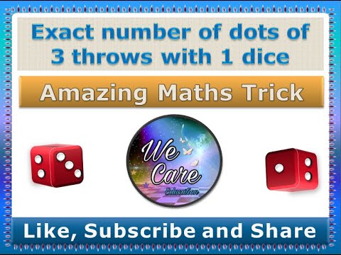 Maths Tricks - Dice Trick ( Easy Calculations ) - YouTube