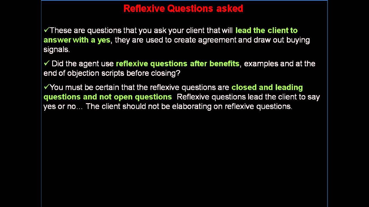 Reflexive Questions - YouTube