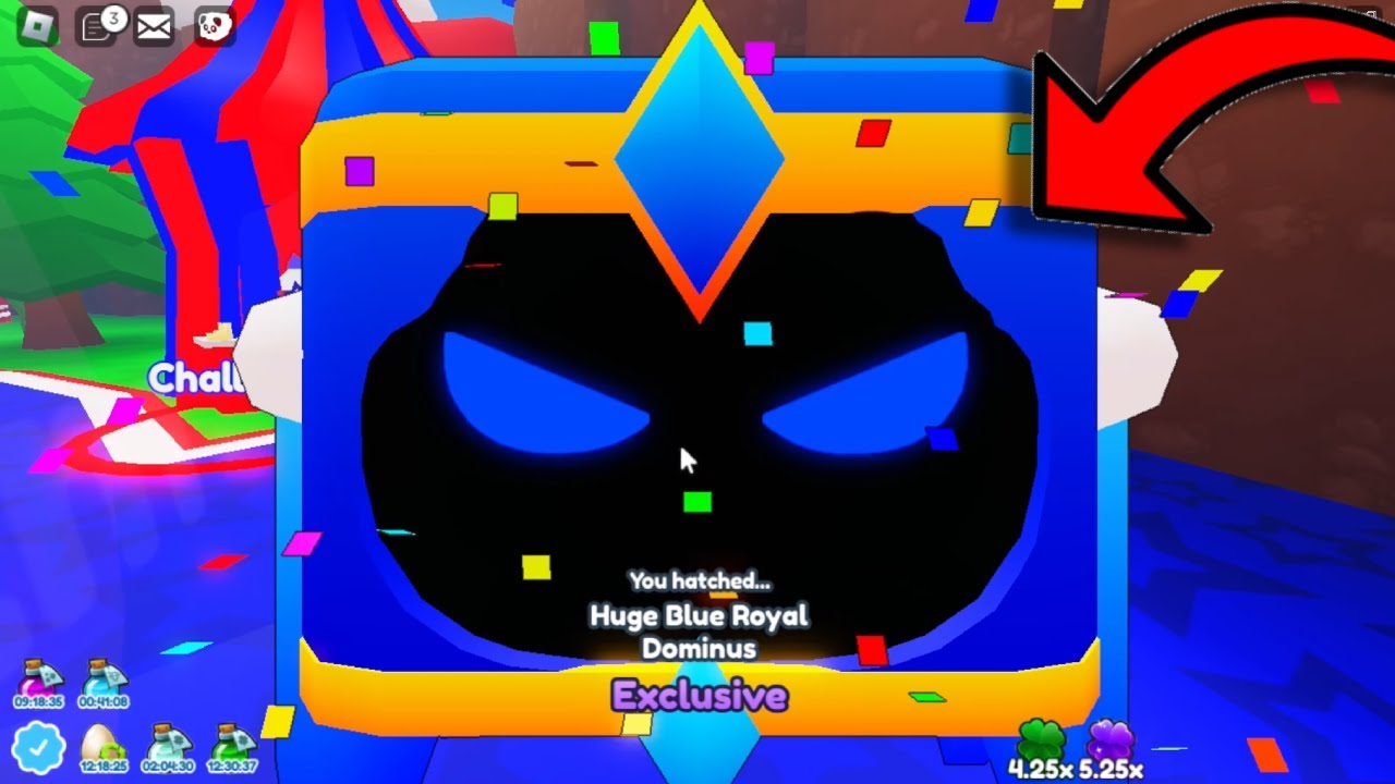 I HATCHED HUGE BLUE ROYAL DOMINUS ON CAMERA IN BUBBLE GUM CLICKER ...