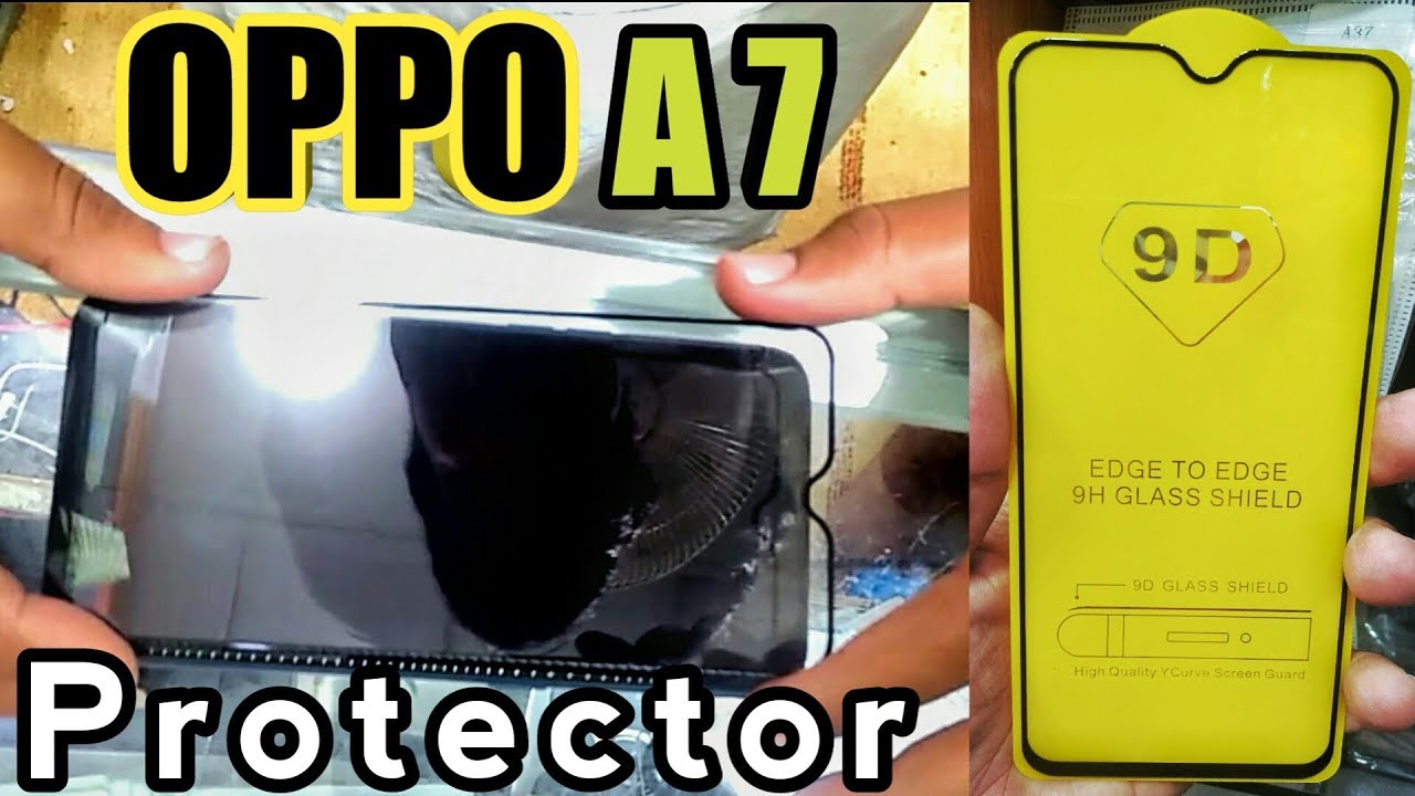 Oppo A7 Screen Protector - 9D Tempered Glass Full Glue Edge to Edge ...
