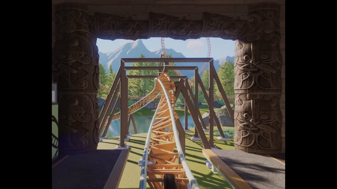 Mack Launch Coaster - Forest Runner - Planet Coaster 2 - YouTube