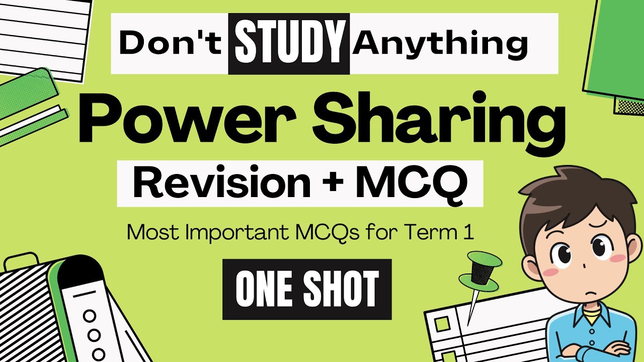 Class 10 Power Sharing MCQ Questions for CBSE | Most Important MCQs for ...