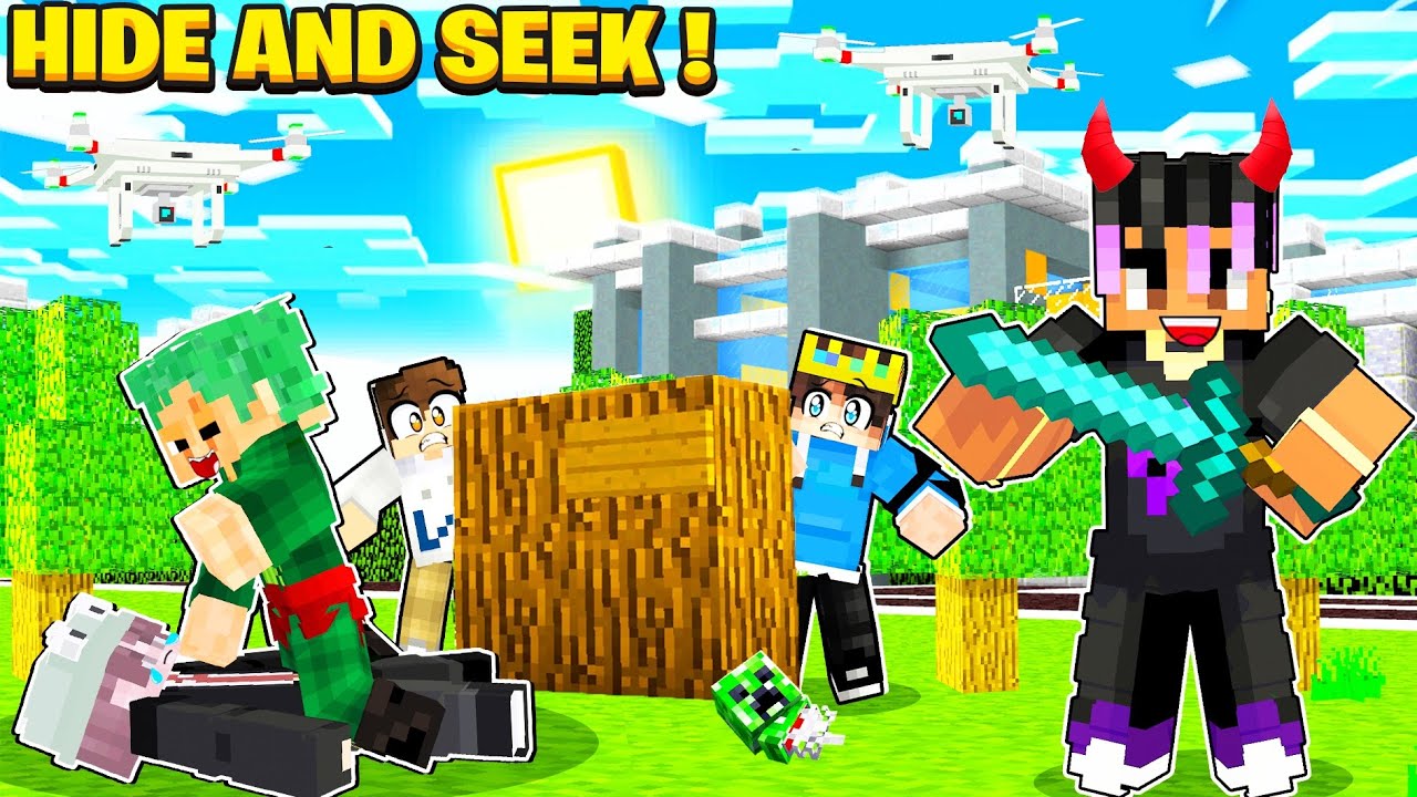ULTIMATE MINECRAFT HIDE AND SEEK WITH LILYVILLE MEMBERS 😱| RON9IE - YouTube