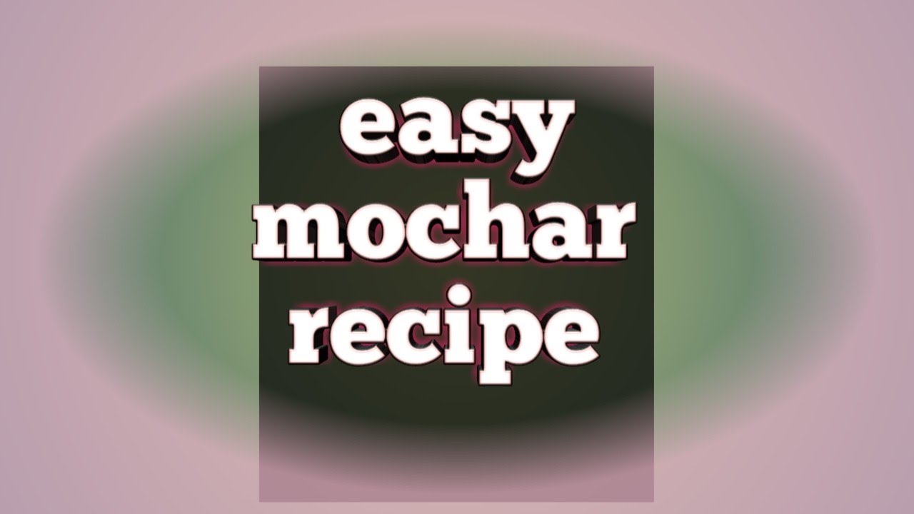 easy mochar recipe - YouTube