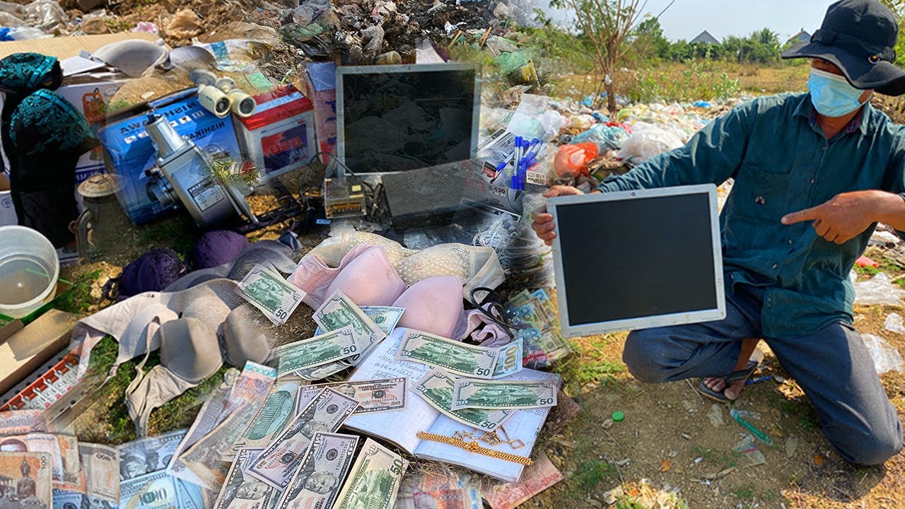 Great Day Found A lot Money $ Treasure and good thing at Trash Place ...