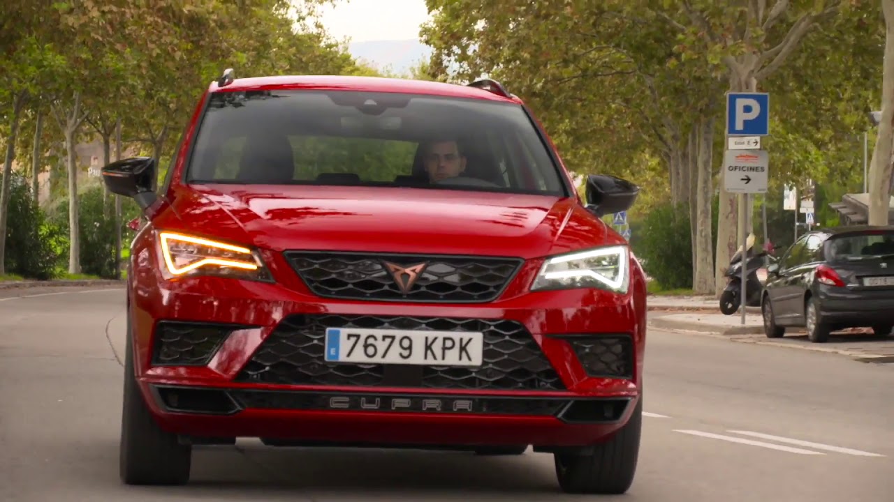 The new CUPRA Ateca Driving Video in Velvet Red - YouTube
