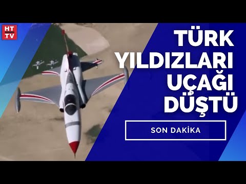 Türk Yıldızları uçağı düştü!