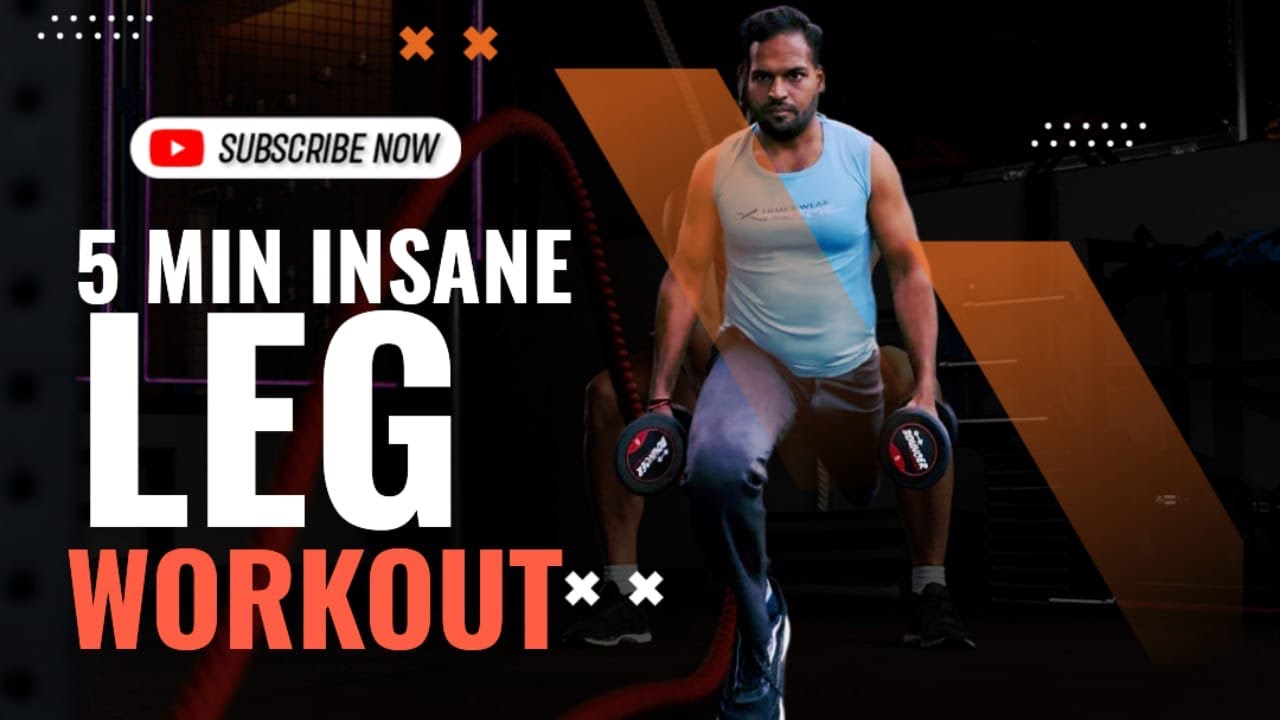 Legs on Fire 🔥 5 Minute Intense Leg Workout | leg workout kaise kare ...